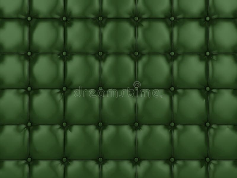 Green buttoned leather stock illustration. Illustration of comfortable ...
