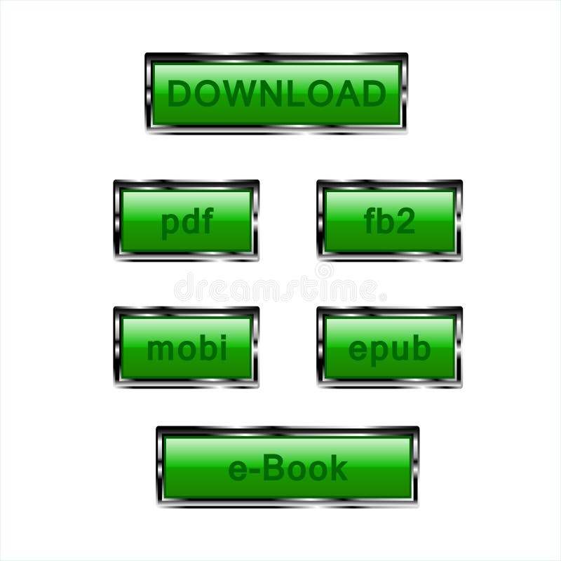 Green buttons stock vector. Illustration of mobi, design - 49459575