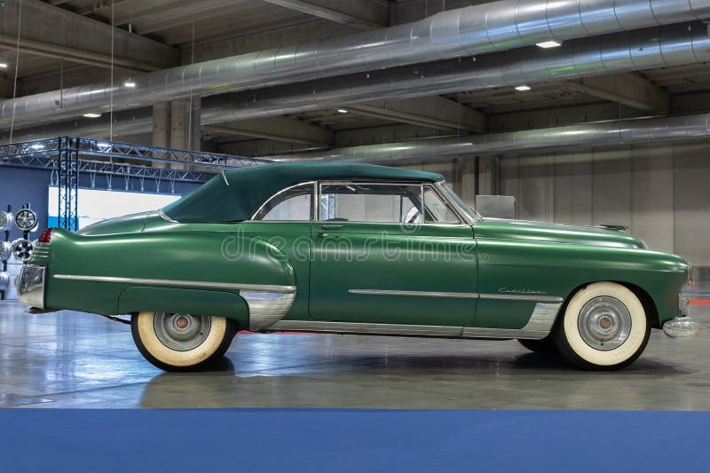 Green Cadillac Convertible Coupe 62 Series Produced in 1948 Editorial ...