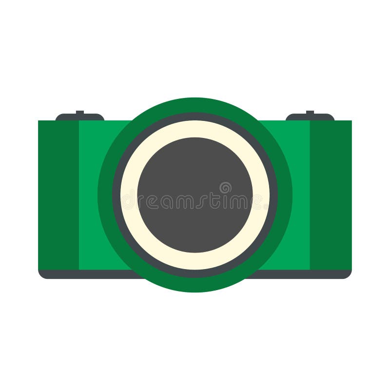 Green Camera Icon Cartoon Vector. Digital Photo Stock Vector ...