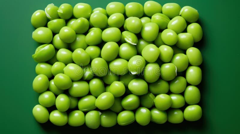 Green Candies on a Green Background. Top View. Flat Lay Stock ...