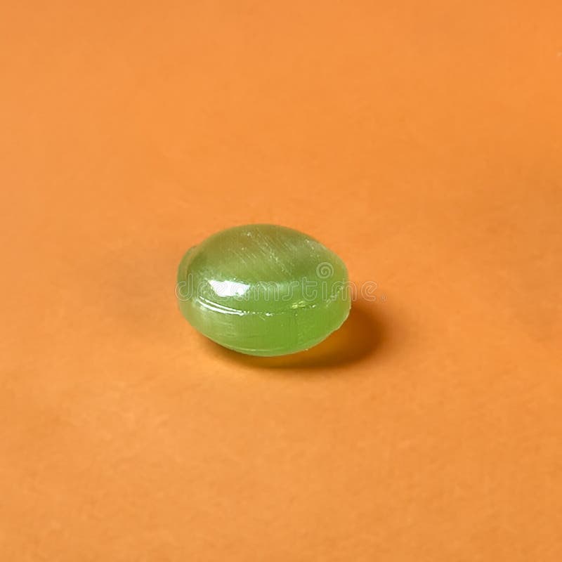 Green Candy Lollipop Orange Background Shadow Stock Photos - Free ...