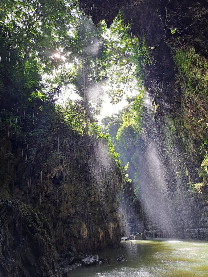 Green Canyon Pangandaran West Java Stock Image - Image of java, green ...