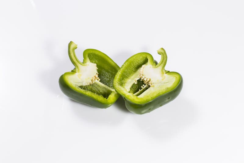 Green capsicum stock photo. Image of ingredient, isolated - 57443094
