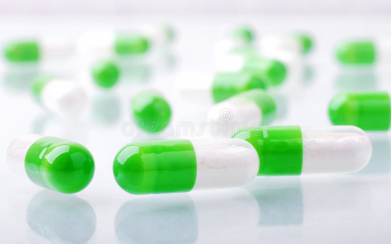 Green capsules stock photo. Image of antibiotic, alternative - 14593258