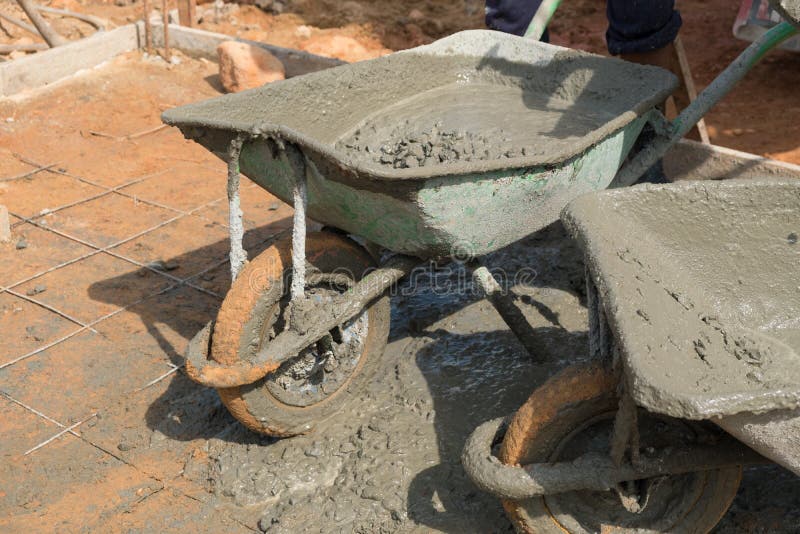 Car for Container Mix Concrete Stock Image - Image of buildings, mixer ...