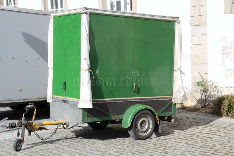 Green car trailer stock photo. Image of green, trailer - 88925438