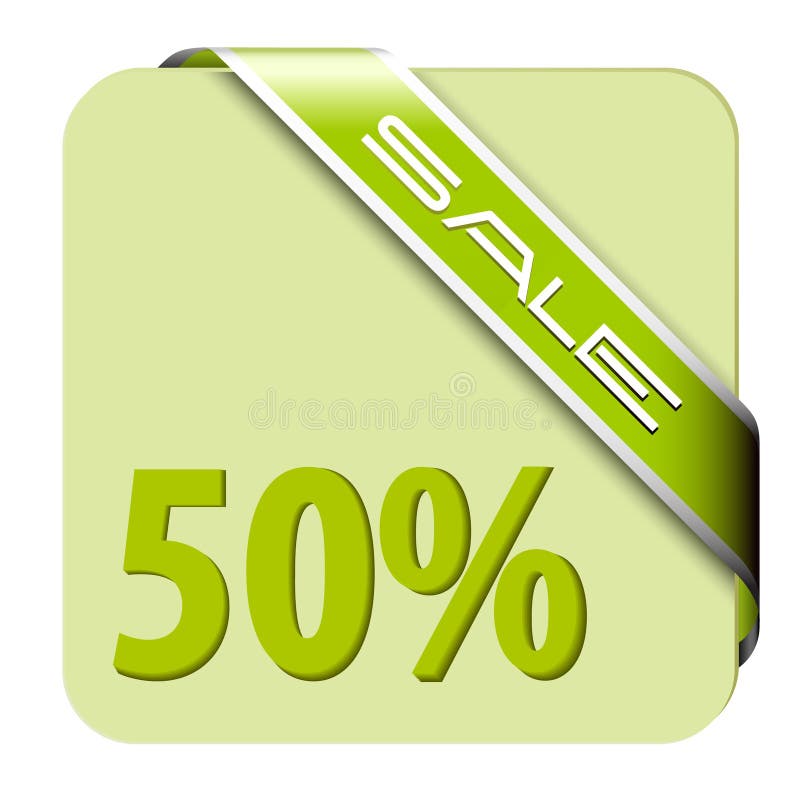 Green Card for Big Discount Stock Illustration - Illustration of ...