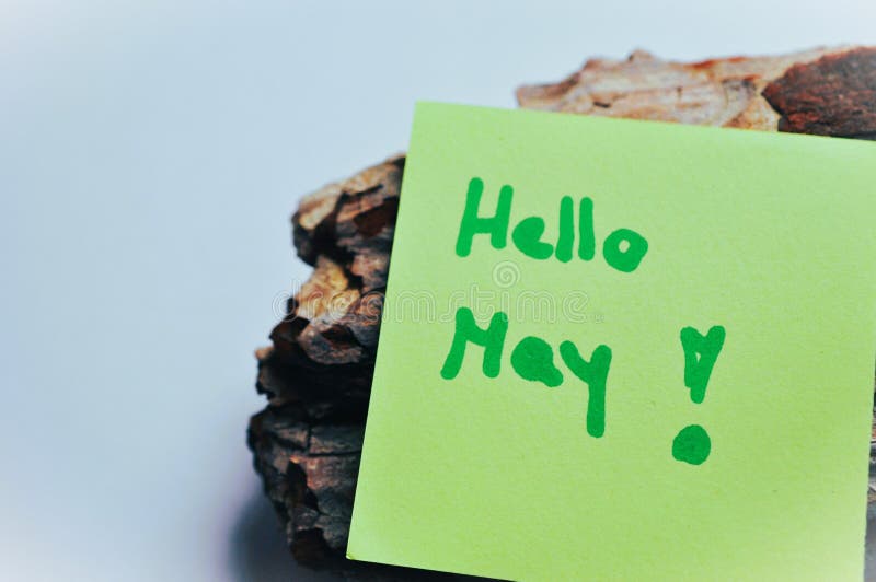Hello may background stock illustration. Illustration of yellow - 349934028