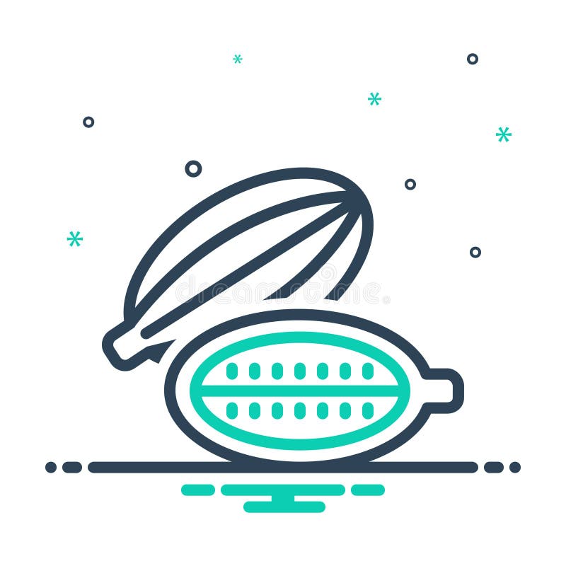 Mix Icon for Green Cardamom, Aroma and Condiment Stock Vector ...