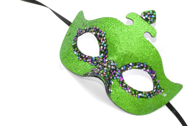 Green carnival mask stock image. Image of artist, color - 4132953