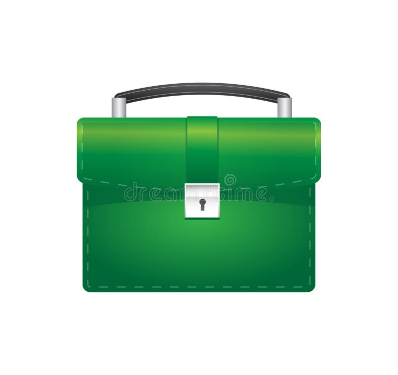 Green case stock illustration. Illustration of briefcase - 26928135