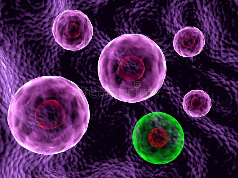 Green Cell Make of Difference Stock Illustration - Illustration of ...