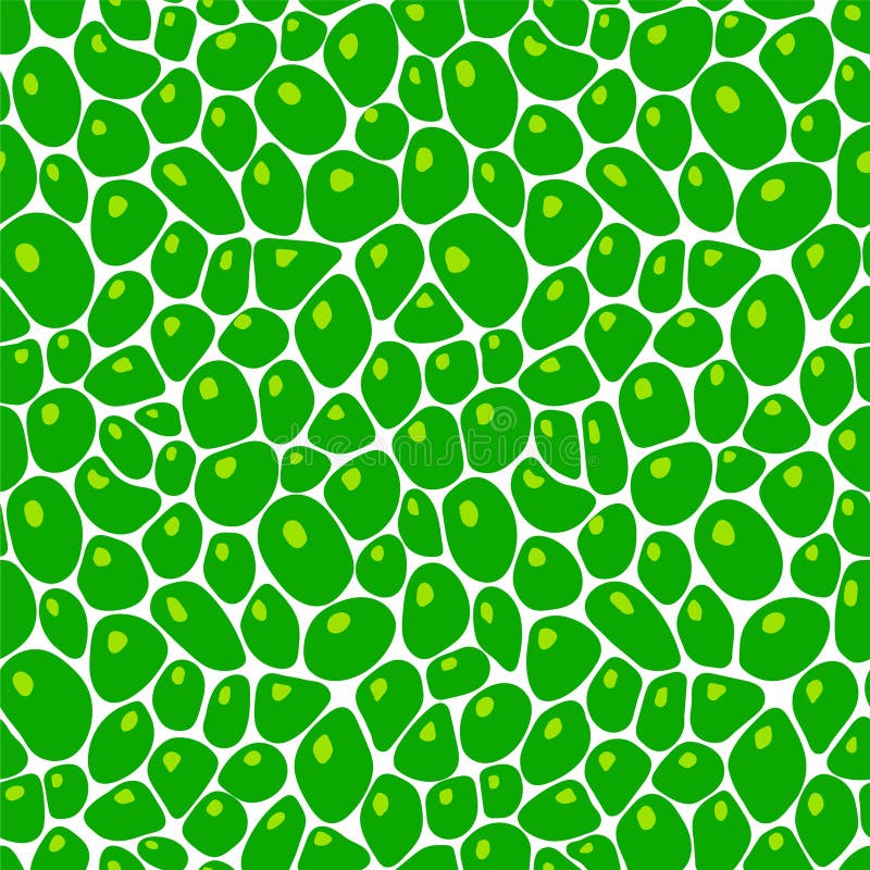 Green Cells Seamless Pattern. Leaf Structure Vector Illustration. Fresh ...