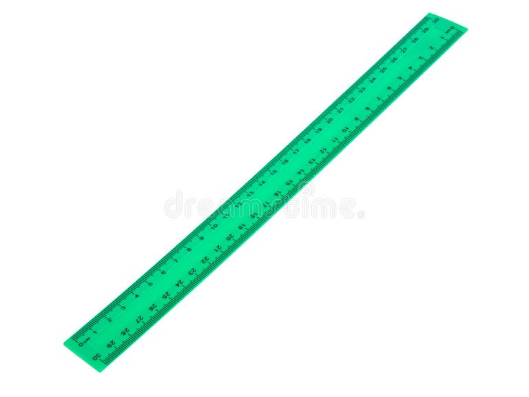 Green Centimeter Ruler Isolated on the White Background Stock Photo ...