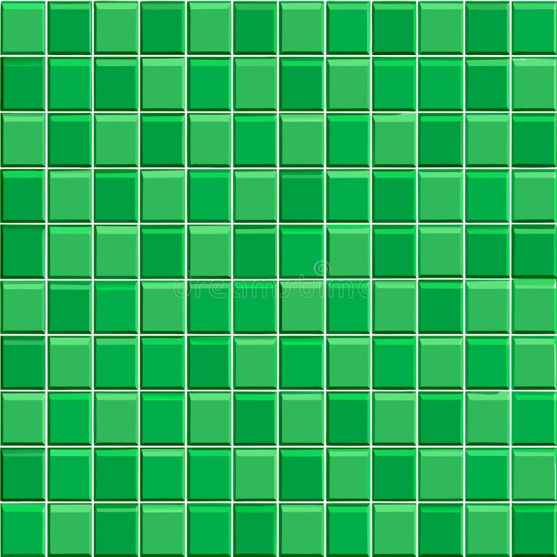 Green ceramic tile wall. stock illustration. Illustration of backdrop ...