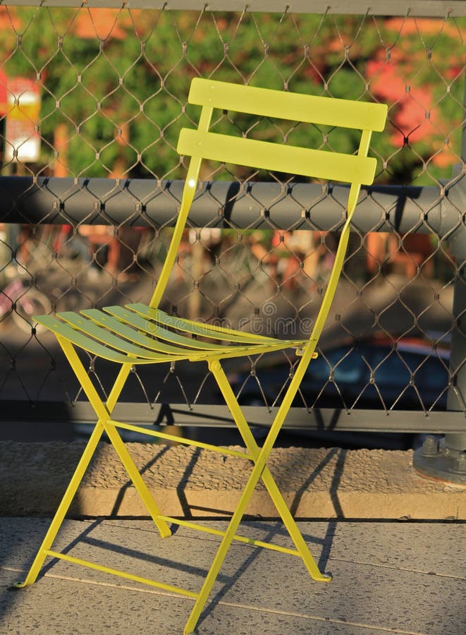 Green chair stock image. Image of seating, park, metal - 21421569
