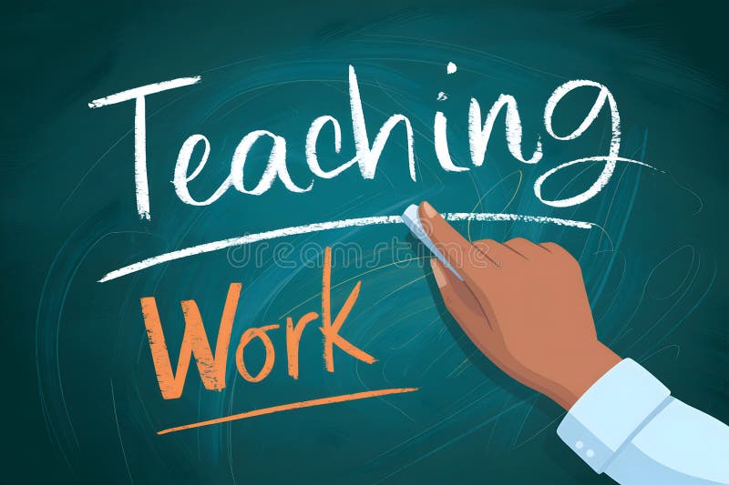 Green Chalkboard with Hand Pointing Upwards, Suggesting Teaching or ...