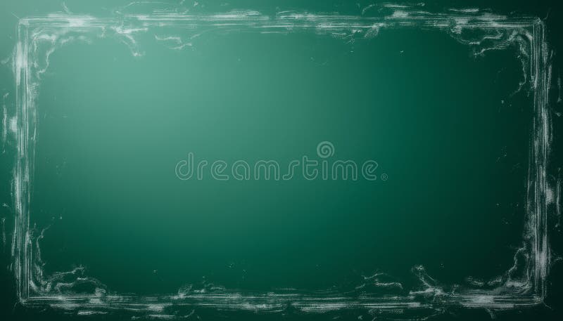 Green Chalkboard Texture with a Worn Frame, Ideal for Backgrounds and ...
