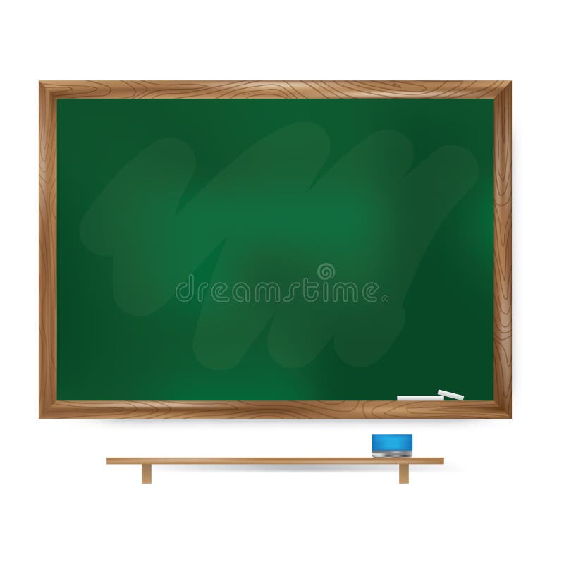 Green Chalkboard. Vector Illustration Decorative Design Stock ...