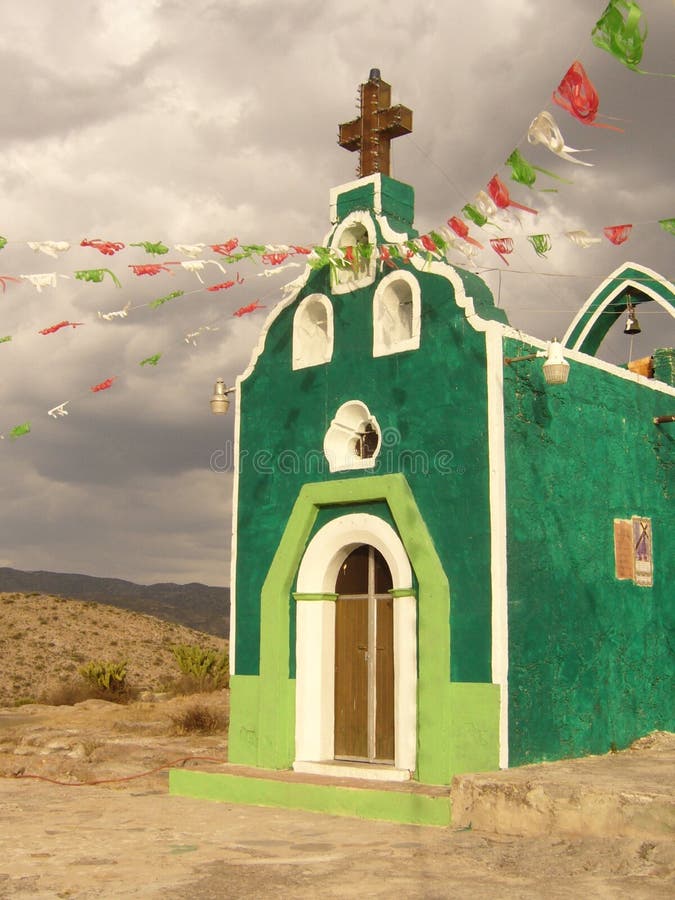 Green chapel stock photo. Image of potosi, green, landmark - 6743546