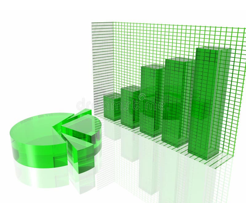 Green chart stock illustration. Illustration of abstract - 12100454