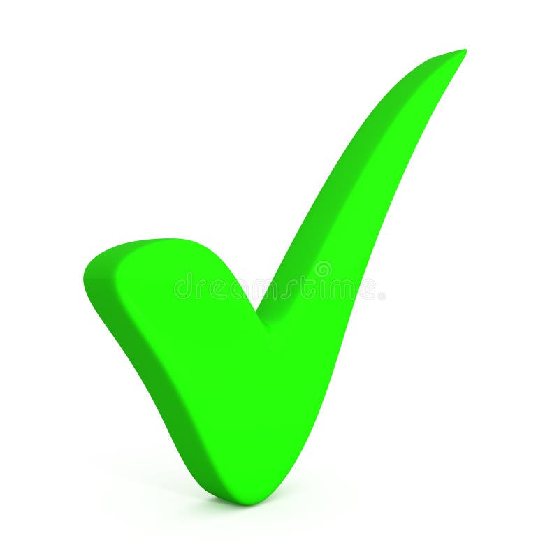 Green check mark stock illustration. Illustration of choice - 23512641