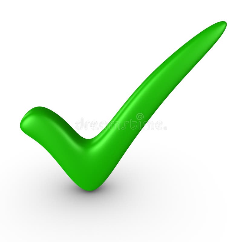 Green check-mark stock illustration. Illustration of affirmative - 21248347