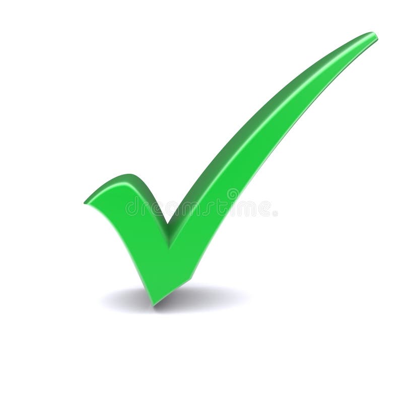 Green check mark stock illustration. Illustration of choice - 23512641