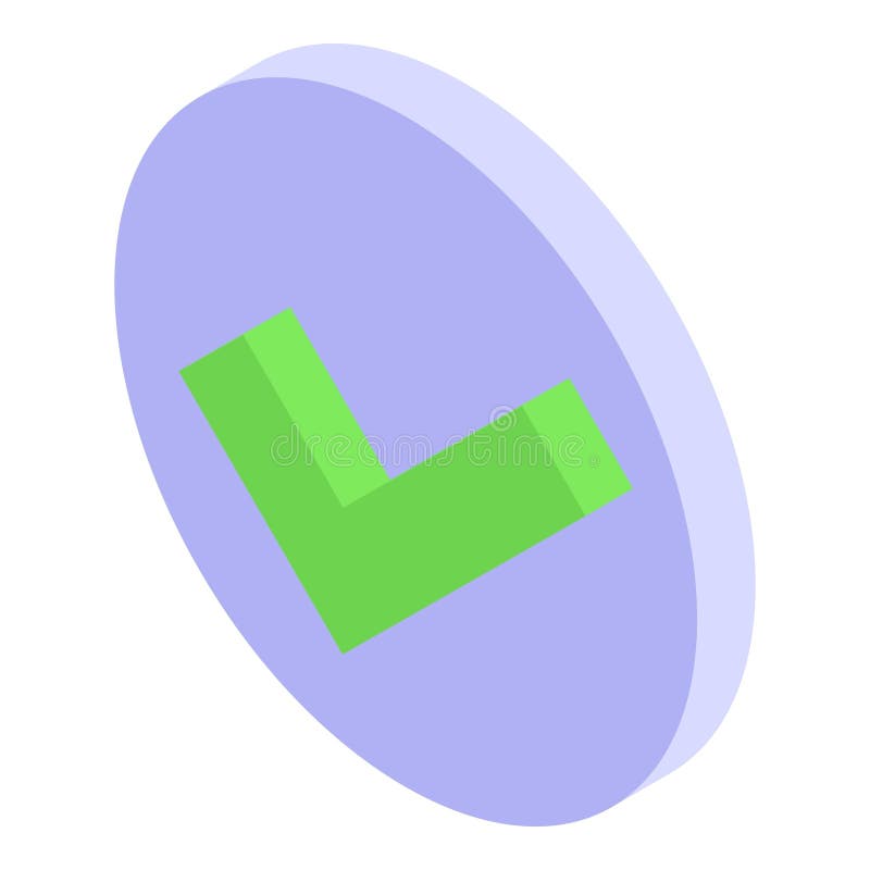 Green Check Mark Symbol Representing Validation in a Purple Circle ...