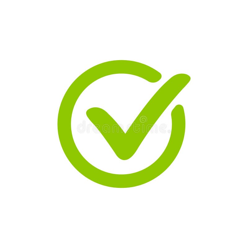 Check Mark Logo Vector or Icon. T Approvement or Cheklist Design Stock ...