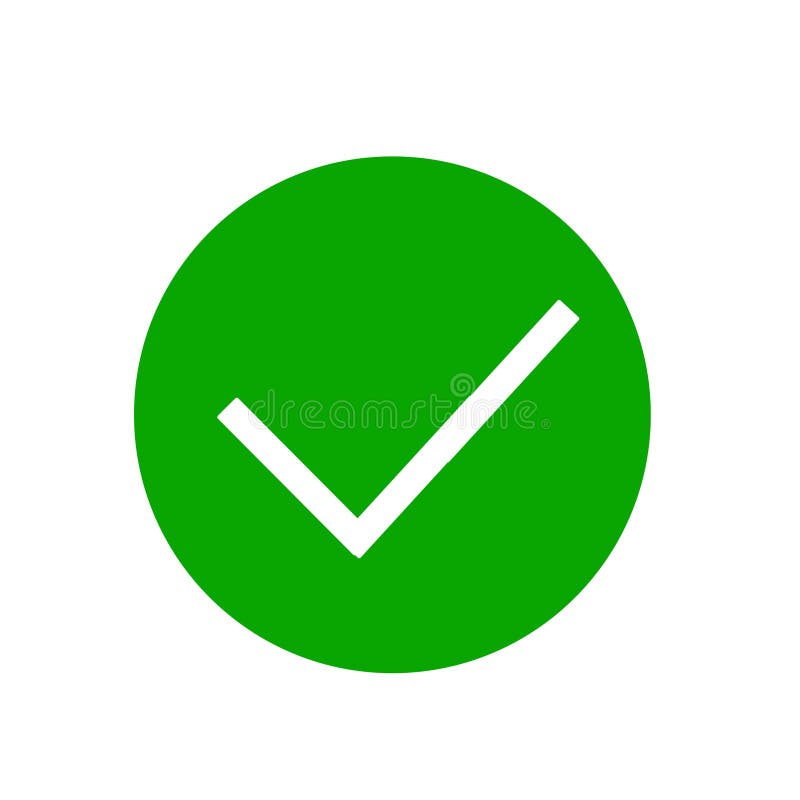 Green check mark stock illustration. Illustration of icons - 288618691