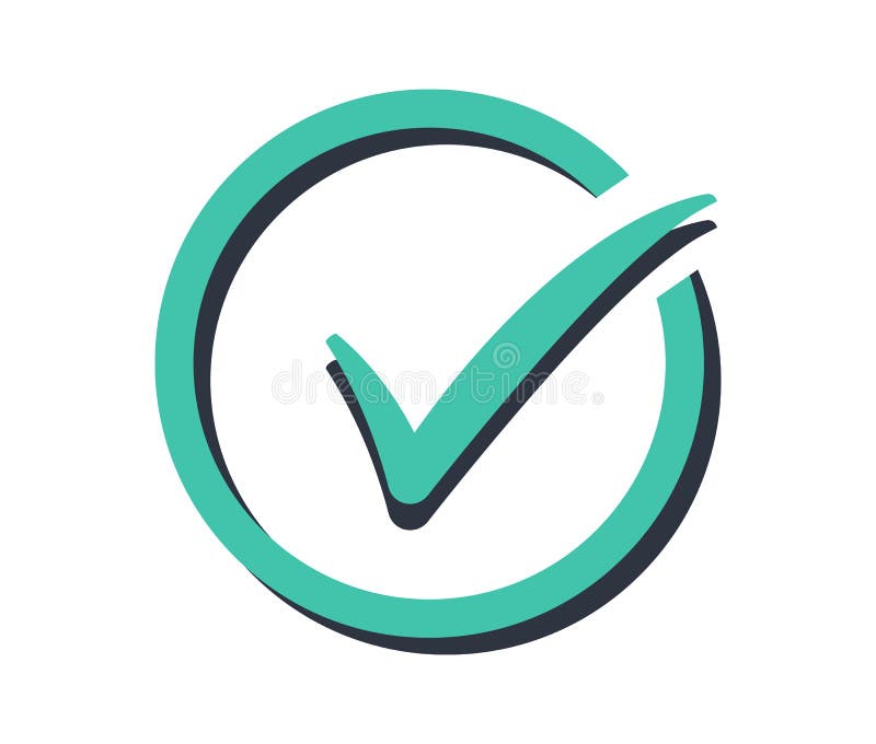 Green Check Mark Icon. Tick Symbol in Green Color, Vector Illustration ...