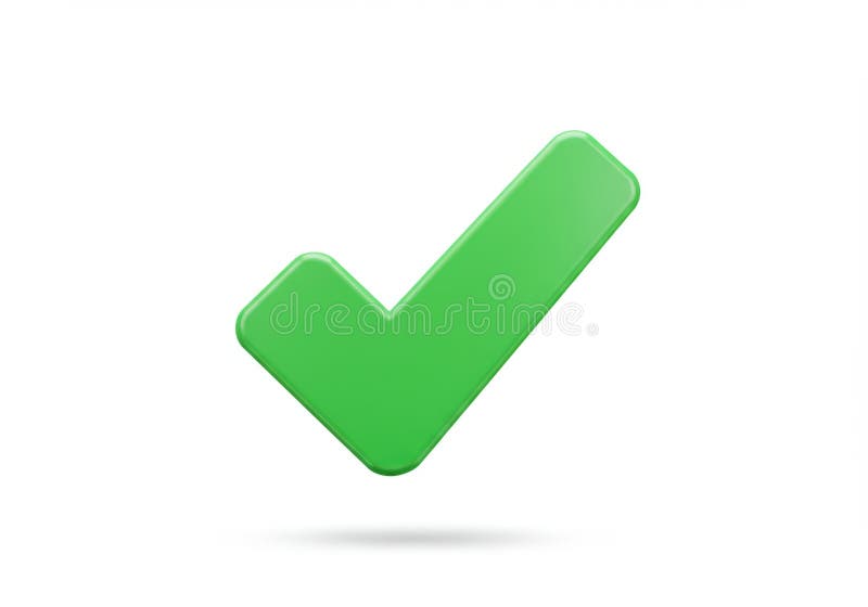 Green Check Mark Icon Success Approval Confirmation Symbol Stock Photos ...