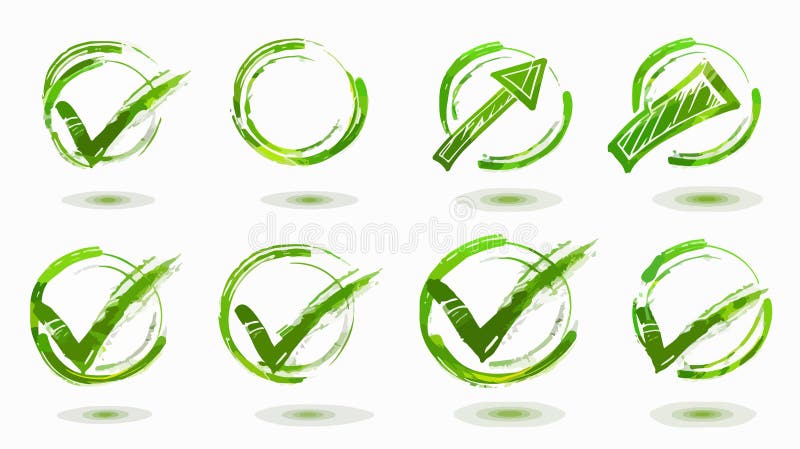 Green Check Mark Icon Vector Illustration for Professional Use Stock ...
