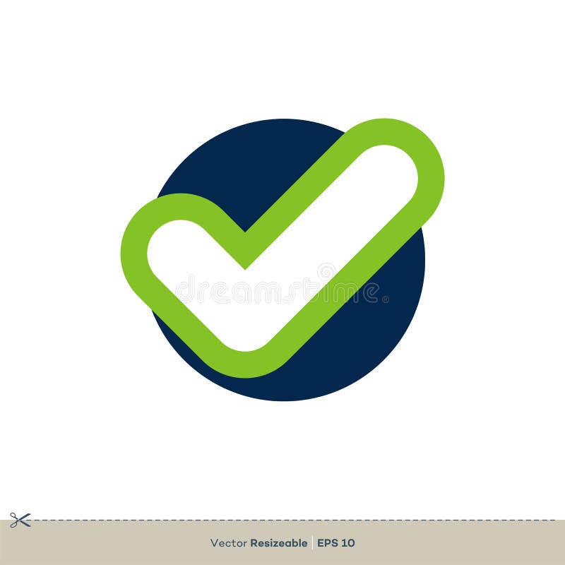 Green Check Mark Logo Template Illustration Design. Vector EPS 10 Stock ...