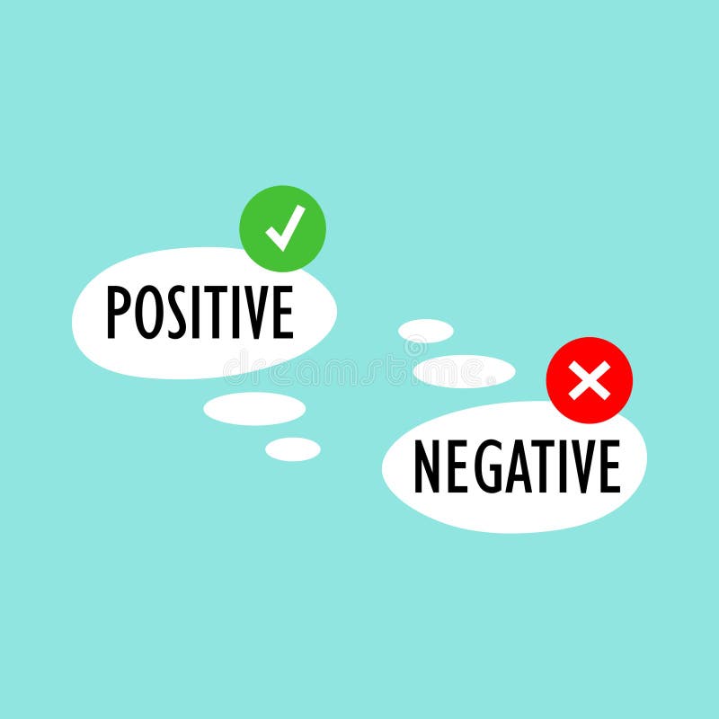 Green Check Mark and Red Cross Color Element. Positive, Negative Vector ...