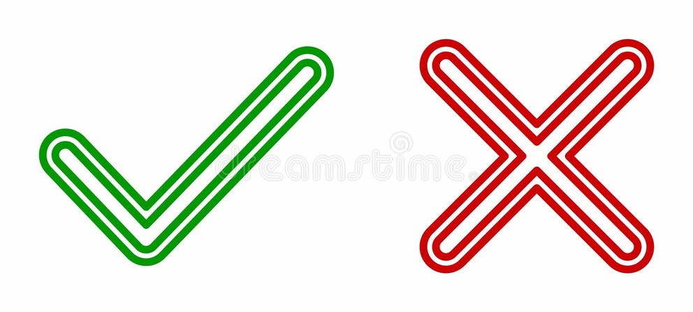 Correct Incorrect Check Stock Illustrations – 3,546 Correct Incorrect ...