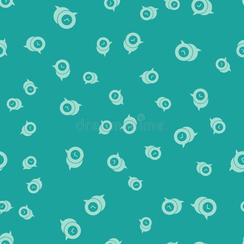 Green Check Mark in Speech Bubble Icon Isolated Seamless Pattern on ...