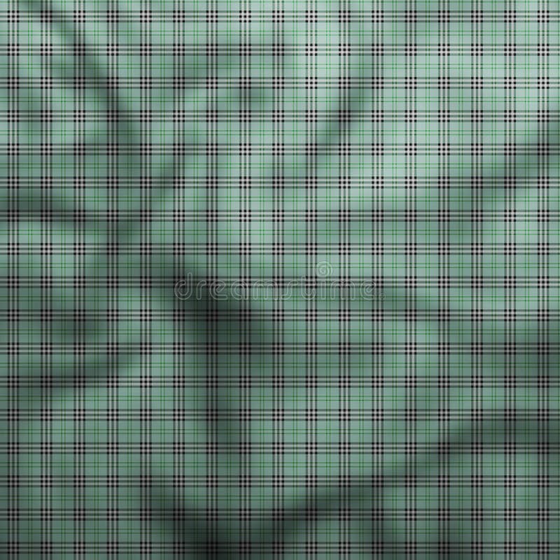 Green Checkered Fabric Background Forming an Elegant and Soft Texture ...