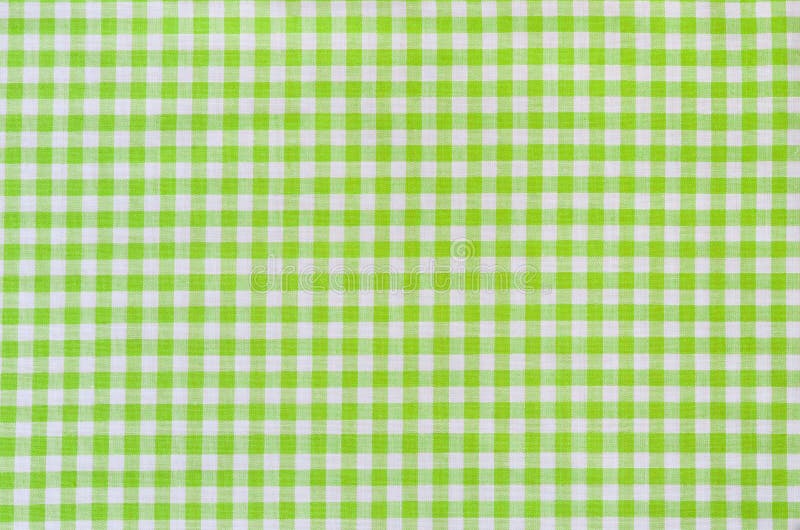 Green Checkered Fabric Tablecloth Stock Illustration - Illustration of ...