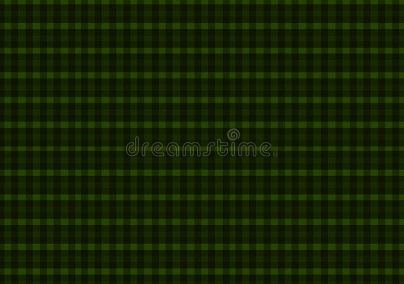 Green Checkered Pattern Print Design Stock Illustration - Illustration ...