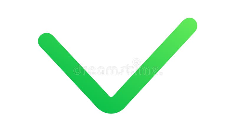 Green Checkmark Approved Icon for Success Validate Task OK, Vector ...