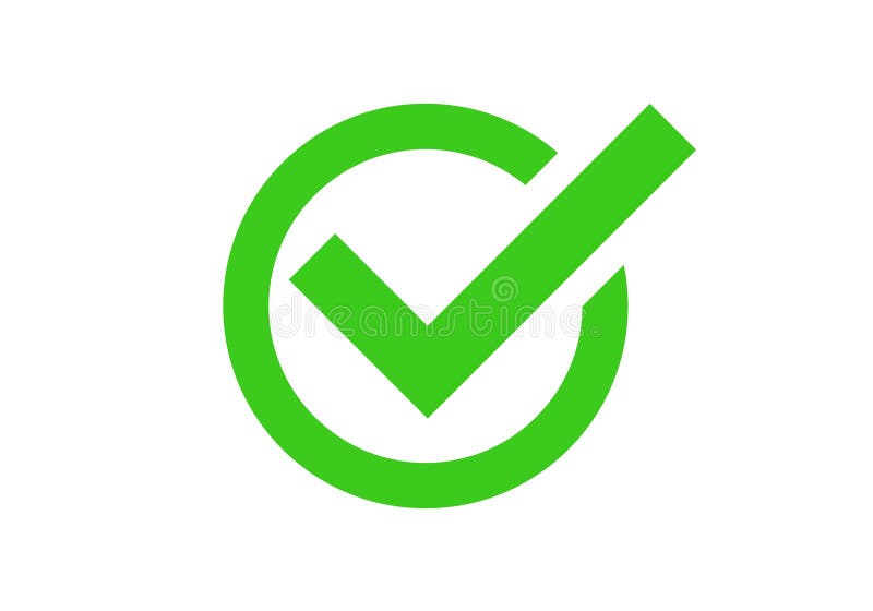 Green Checkmark Icon for Approval and Success Stock Vector ...