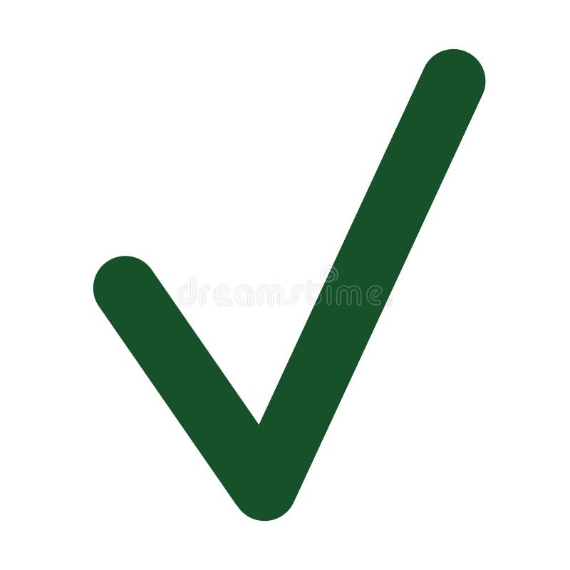Positive Confirmation Green Checkmark Stock Illustrations – 2,585 ...