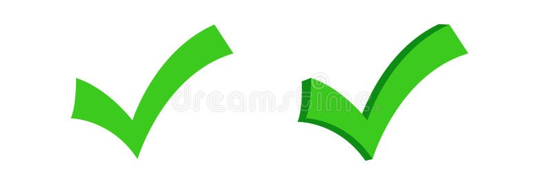 Green Checkmarks Symbolizing Approval and Success Stock Vector ...
