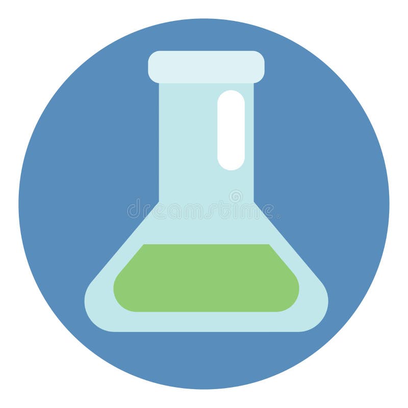 Green Chemical Reaction, Icon Stock Vector - Illustration of analysis ...