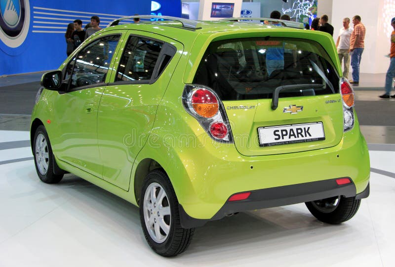 Green Chevrolet Spark editorial image. Image of design - 37458155