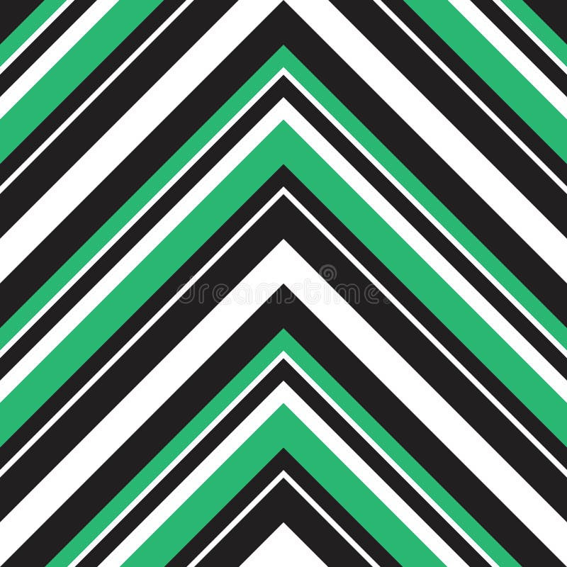 Green Chevron Diagonal Stripes Seamless Pattern Background Stock Vector ...