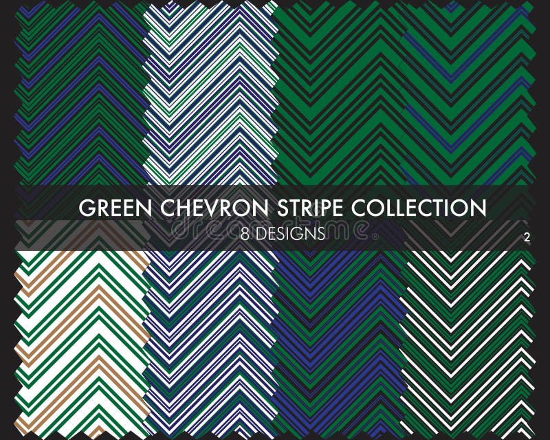 Green Chevron Geometric Seamless Pattern Stock Vector - Illustration of ...